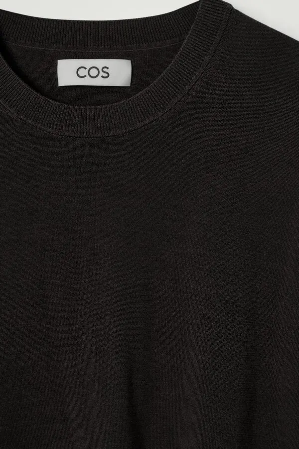 Cos Knitted Wool-silk T-shirt