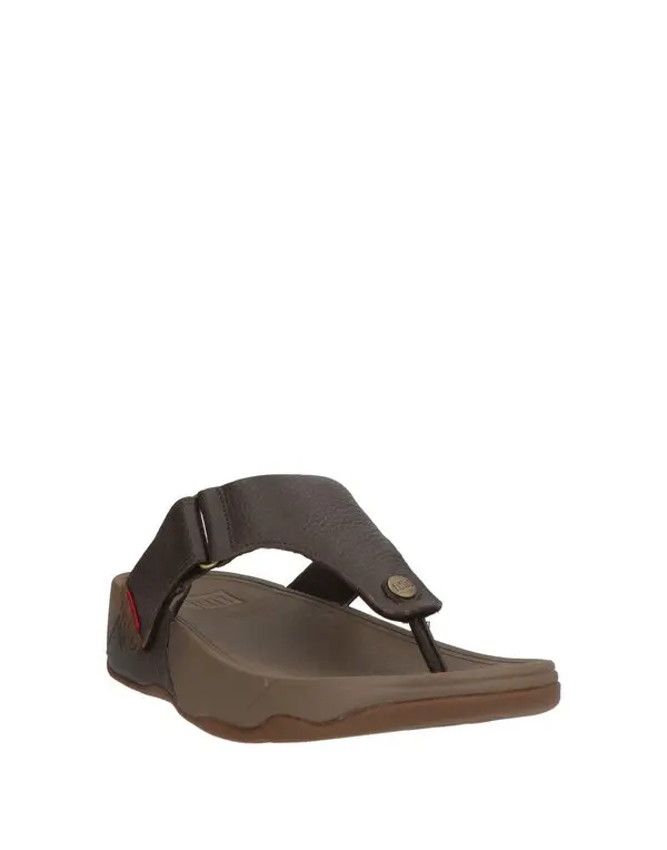 Fitflop Leather Thong Sandals - Brown