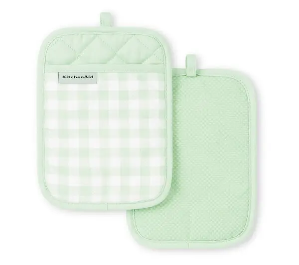 KITCHENAID Gingham Pot Holder 2 Piece-set - One-color
