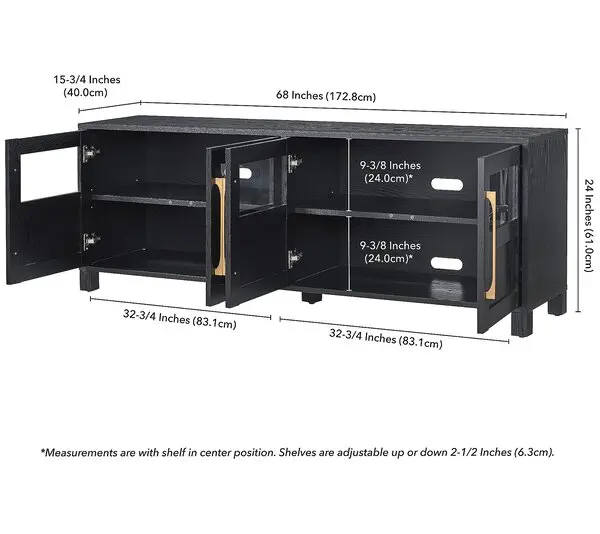 HUDSON&CANAL Holbrook Rectangular Tv Stand For V's Up To 75