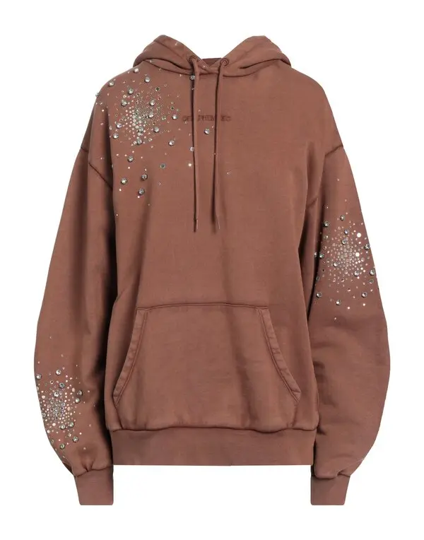 DES_PHEMMES Cotton Sweatshirt - Brown