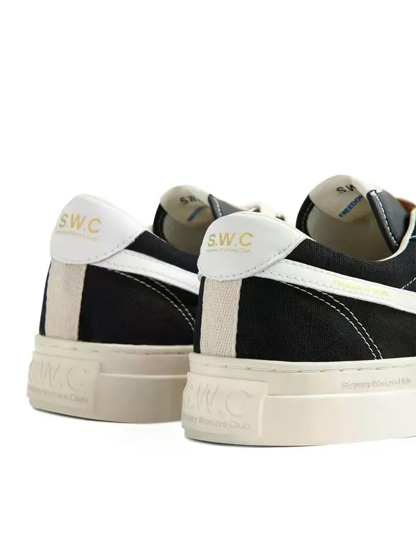 S.W.C STEPNEY WORKERS CLUB S-strike Panelled Low-top Sneakers - Black