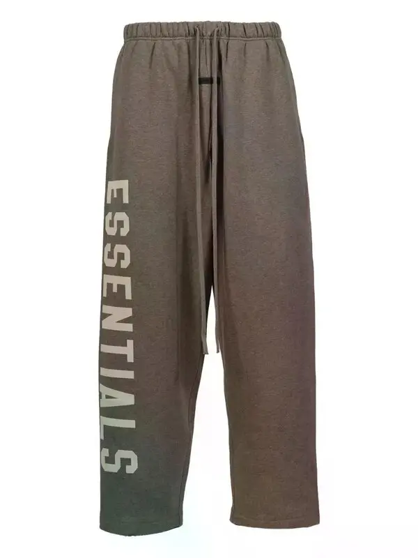 Fear Of God Logo-print Drawstring Track Pants - Brown