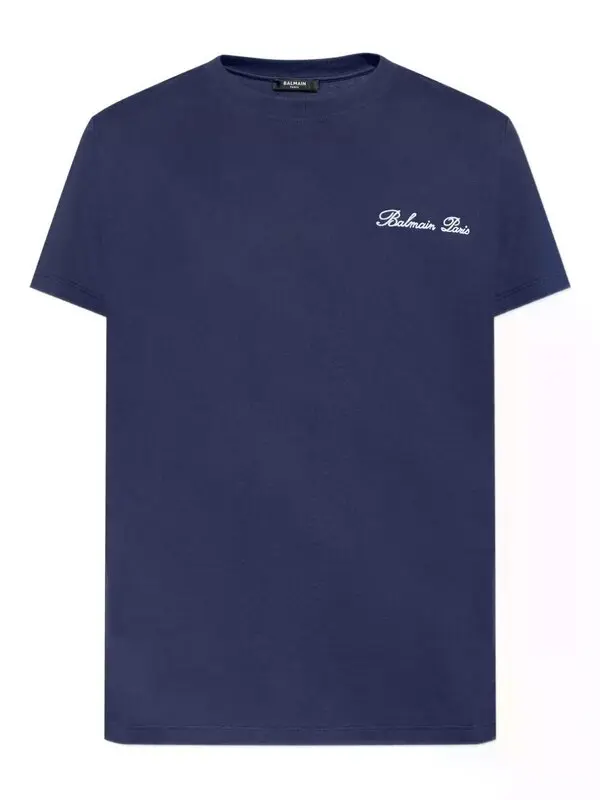 Balmain Embroidered-logo T-shirt