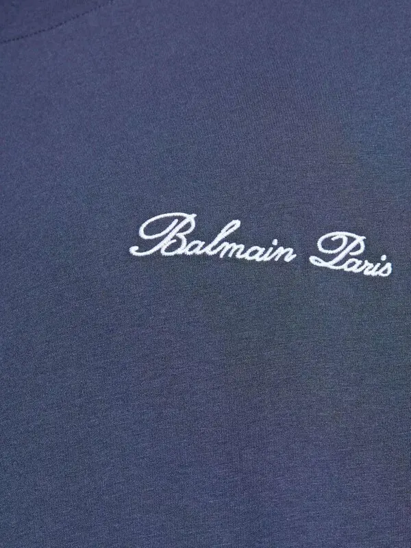 Balmain Embroidered-logo T-shirt
