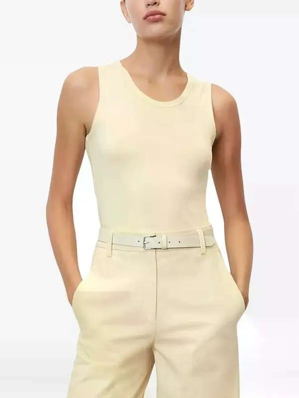 Marc O'polo Sleeveless Ribbed Top - Neutrals