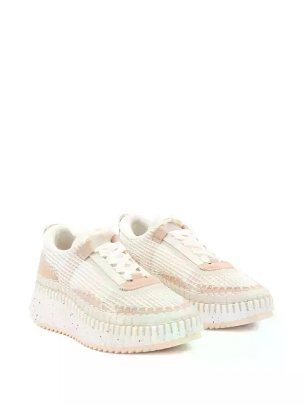 Chloé Nama Knitted Platform Sneakers