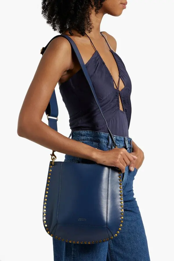 Isabel Marant Étoile Oskan Studded Leather Shoulder Bag