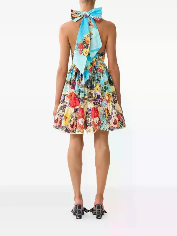Camilla Floral-print Halter Dress