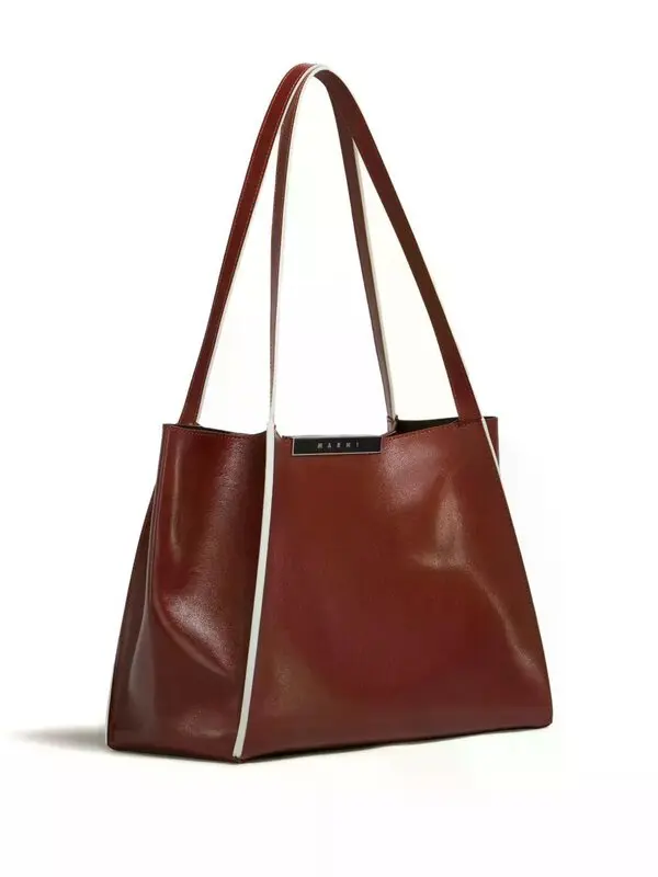 Marni Small Leather Tote Bag - Red