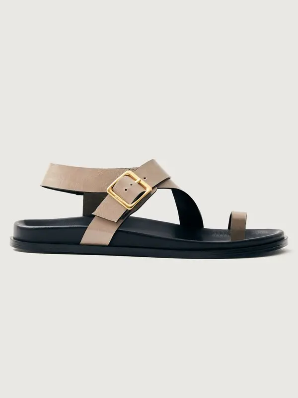 ALOHAS Siren Sandals - Onix Stone Beige Leather