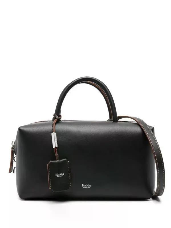 Max Mara Leather Tote Bag - Black