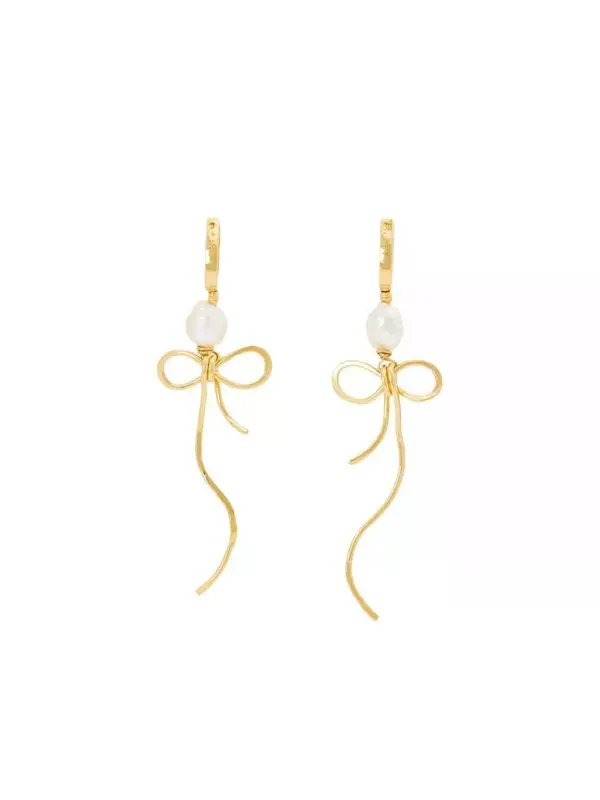 Marni Pearl Bow Drop Earrings