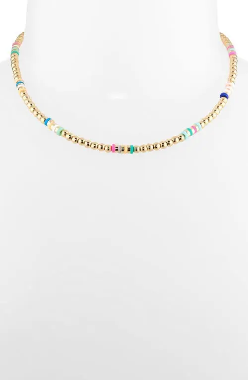 Nordstrom Beaded Necklace - Multi- Gold