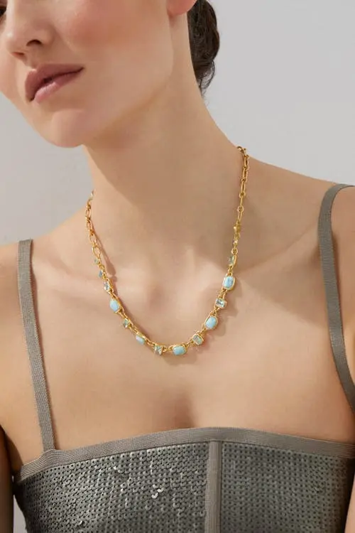 Nadri Cabarete Multi Chain Collar Necklace