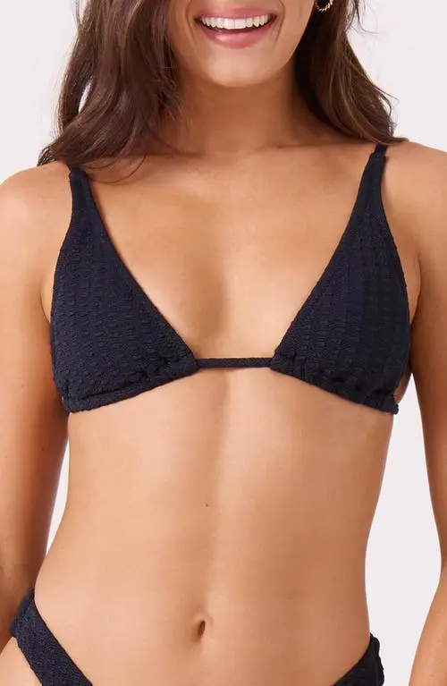 Roxy Haliewa Built Up Triangle Bikini Top - Anthracite
