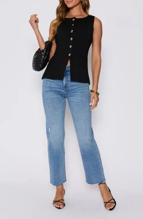 VICI Button-up Sleeveless Vest - Black