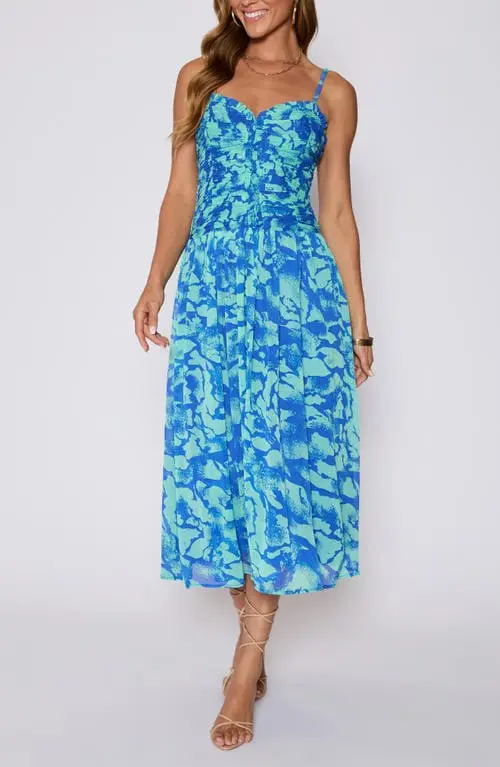 VICI Floral Print Drop Waist Midi Dress