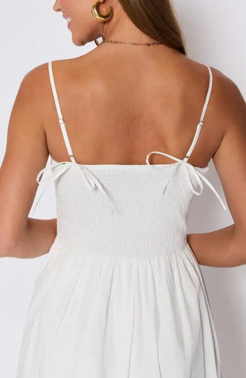 VICI Essential Smocked Cotton Midi Sundress