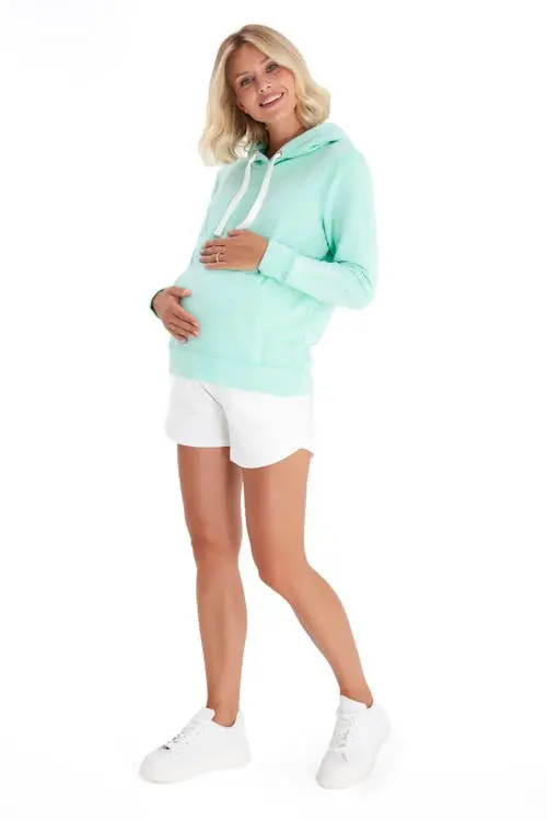ACCOUCHEE Iconic Maternity/nursing Hoodie - Accouchée Green