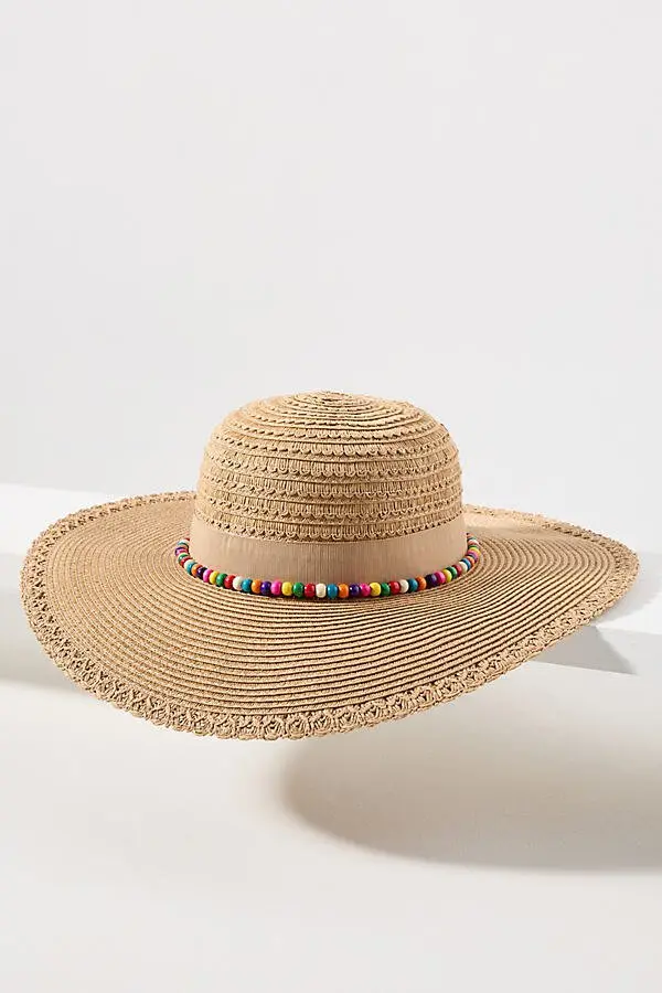 San Diego Hat Fiesta Straw Sun Hat - Beige