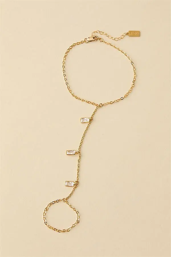 SET & STONES Aspen Hand Chain - Gold