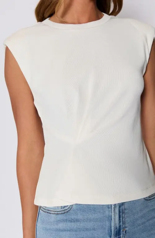 VICI Twist Front Rib Top - Off-white