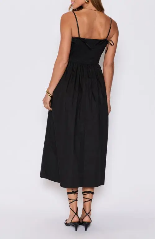 VICI Essential Smocked Cotton Midi Sundress