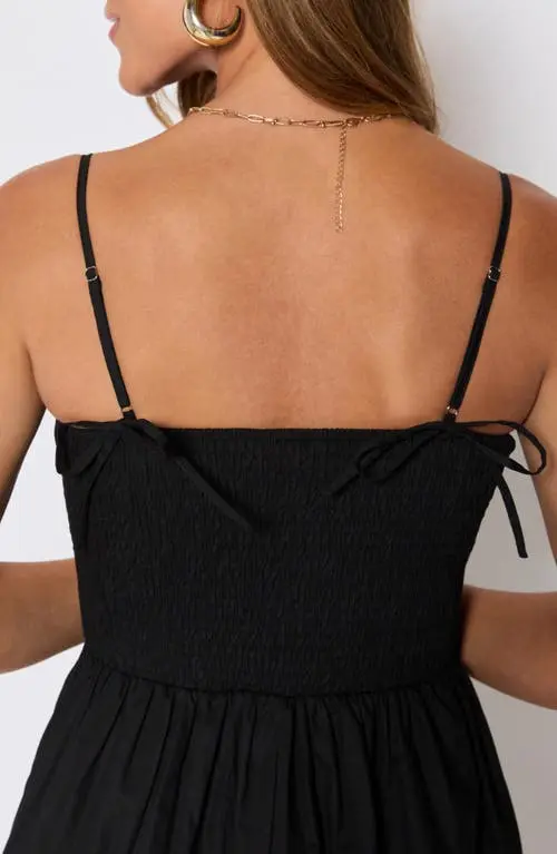 VICI Essential Smocked Cotton Midi Sundress