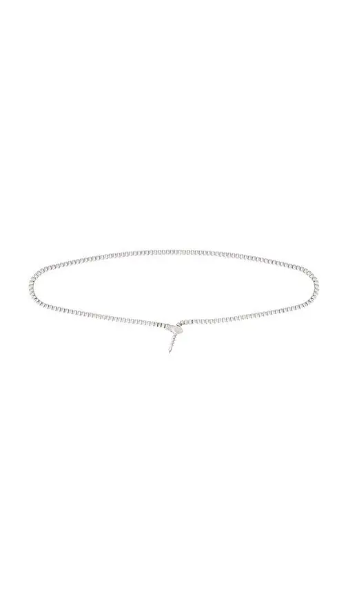 PETIT MOMENTS Snake Chain Belt - Metallic Silver