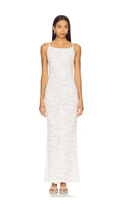 Superdown Conchita Floral Lace Maxi Dress