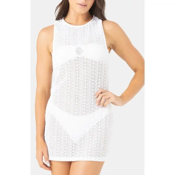Roxy Open Stich Cover-up Minidress - White