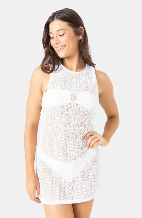 Roxy Open Stich Cover-up Minidress - White