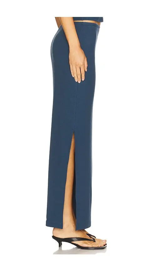 Lna Steph Ribbed Skirt - Slate