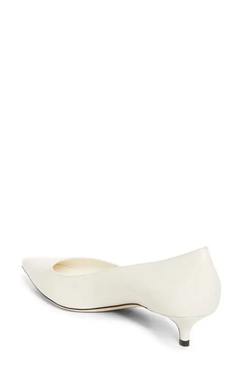 JIMMY CHOO Amelia Pointed-toe Kitten Heel Pumps - Latte