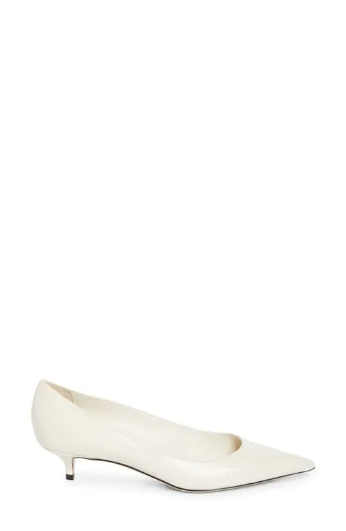 JIMMY CHOO Amelia Pointed-toe Kitten Heel Pumps - Latte