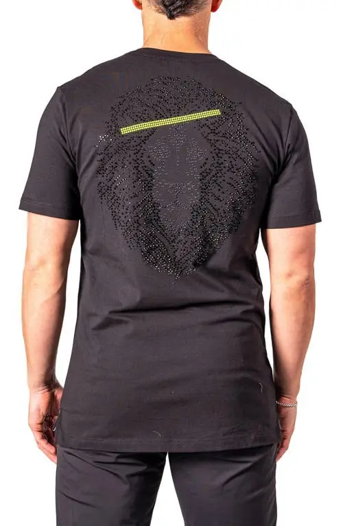 MACEOO Neon Asad Embellished T-shirt
