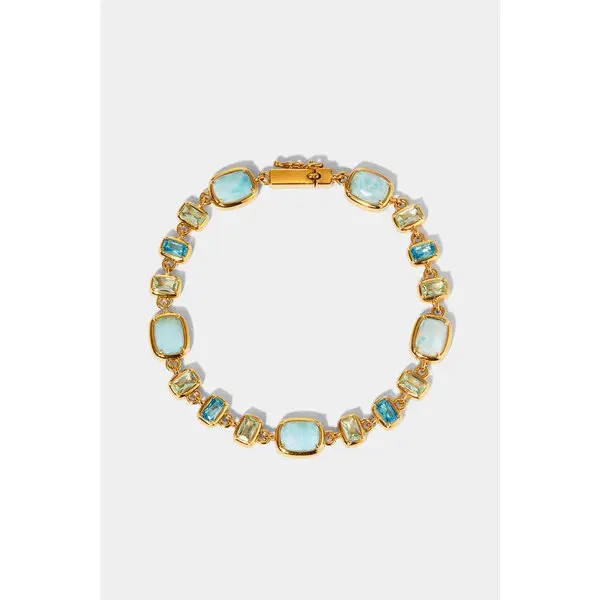 Nadri Cabarete Multi Line Bracelet - Gold
