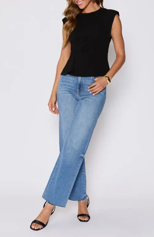 VICI Twist Front Rib Top - Black