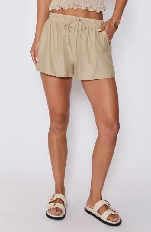 VICI Ellory Drawstring Shorts - Khaki
