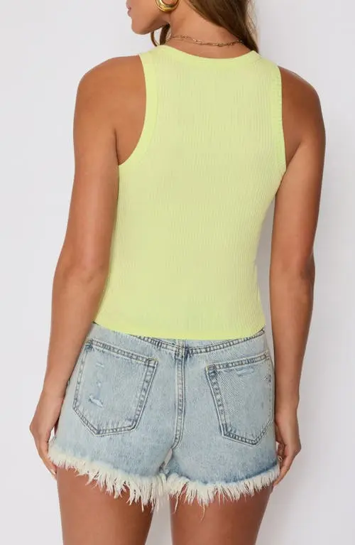 VICI Ribbed Cotton Blend Tank