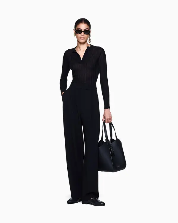 Giorgio Armani Double-pleat Virgin Wool Trousers