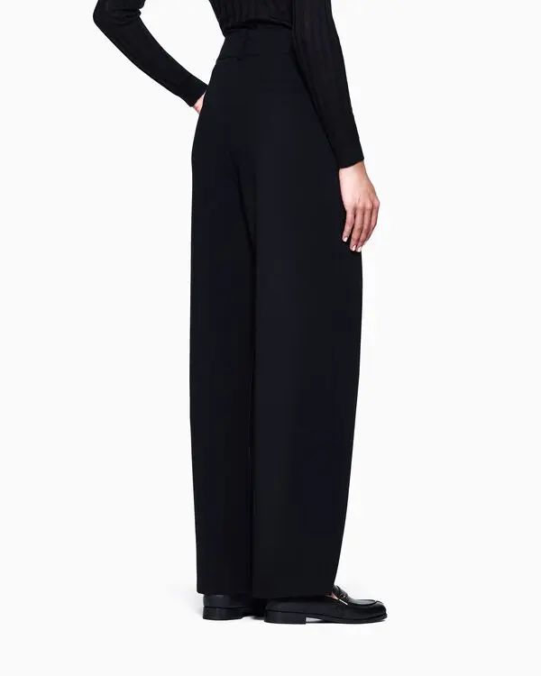 Giorgio Armani Double-pleat Virgin Wool Trousers