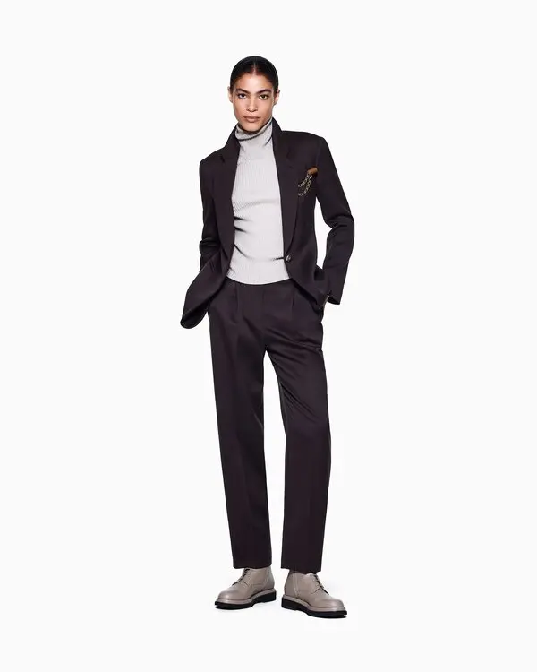 Giorgio Armani Single-breasted Wool Jacket