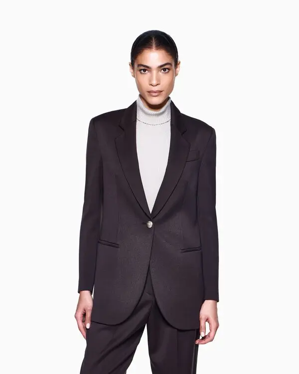 Giorgio Armani Single-breasted Wool Jacket