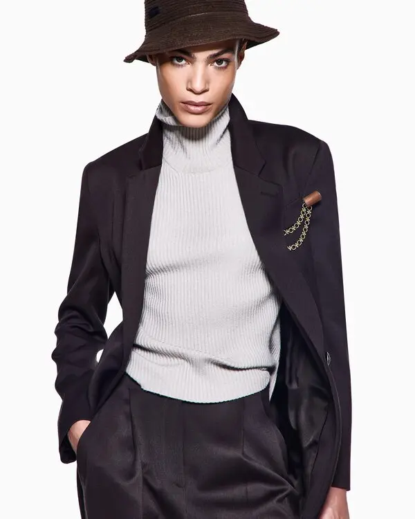 Giorgio Armani Single-breasted Wool Jacket