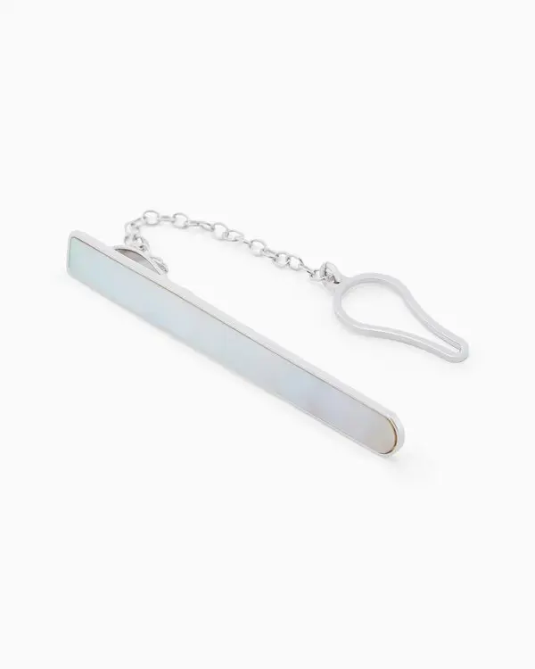 Giorgio Armani Sterling Silver Tie Bar