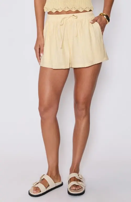 VICI Ellory Drawstring Shorts - Yellow