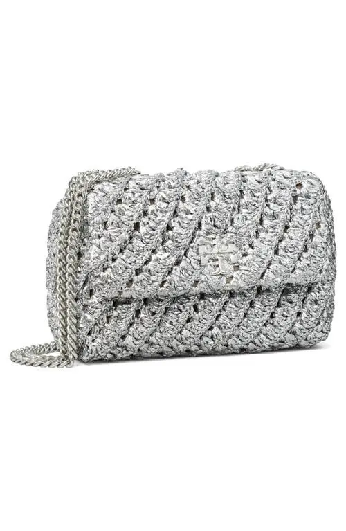 Tory Burch Kira Metallic Chevron Convertible Shoulder Bag