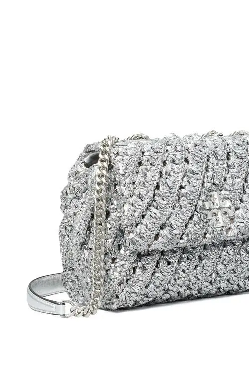 Tory Burch Kira Metallic Chevron Convertible Shoulder Bag